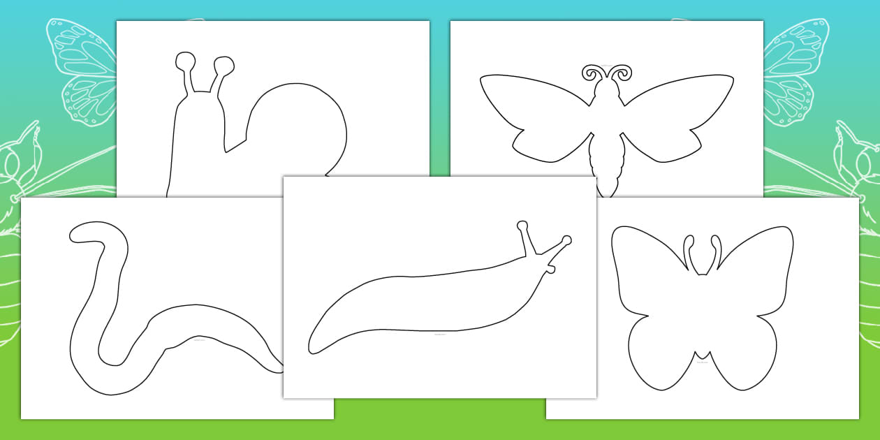 Bugs Stencil Set (teacher made) - Twinkl