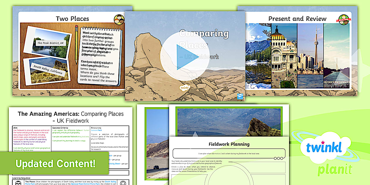 Comparing Places - UK Fieldwork Lesson Plan 4 - Year 6 Geography