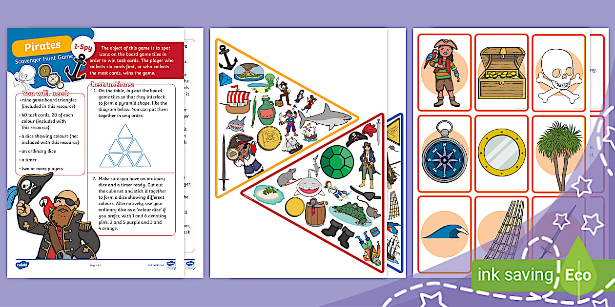 Pirate I-Spy Scavenger Hunt Game (Teacher-Made) - Twinkl