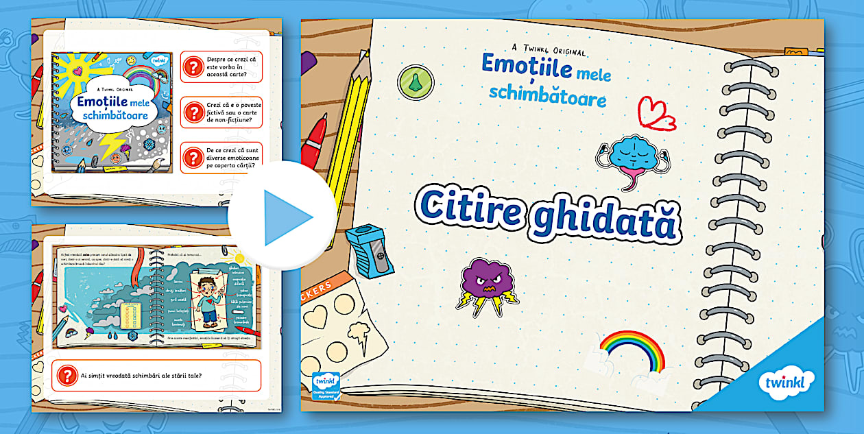 Emoțiile mele schimbătoare – Citire ghidată - Twinkl