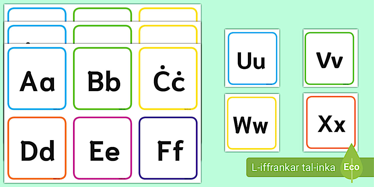 Karti tal-Alfabett (Teacher-Made) - Twinkl