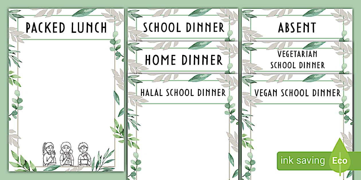 Botanical-Themed Self-Registration Posters (teacher made)