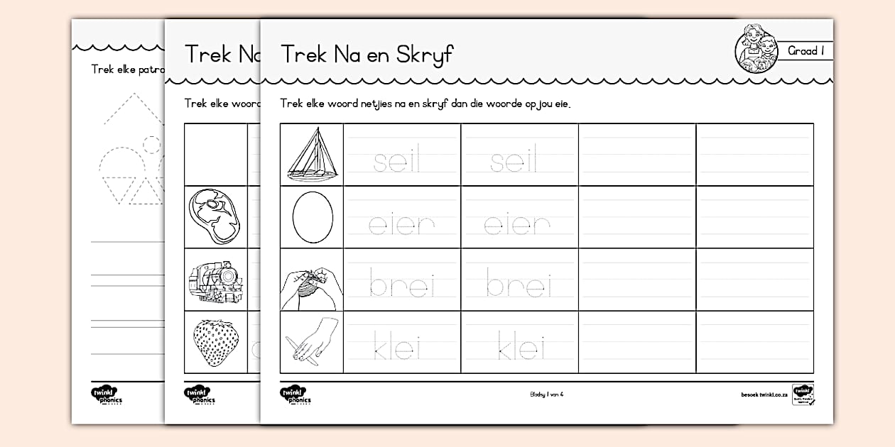 Graad 1 Klanke Handskrif en Lettervorming ei - Twinkl