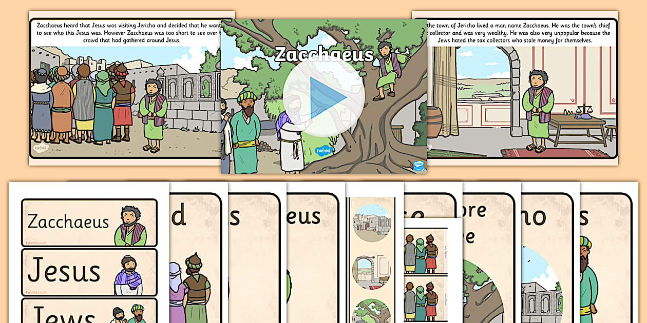 CfE Early Level The Story of Zacchaeus Resource Pack