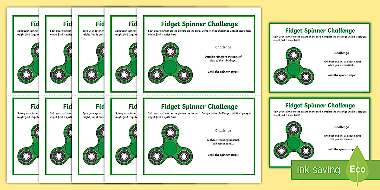 KS2 Fidget Spinner Thinking Skills Challenge Cards - Twinkl