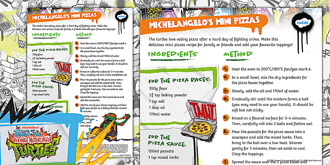 FREE! - Teenage Mutant Ninja Turtles Pizza Recipe | TMNT | Paramount