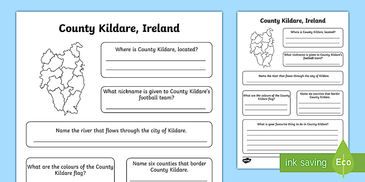 County Kildare Worksheet