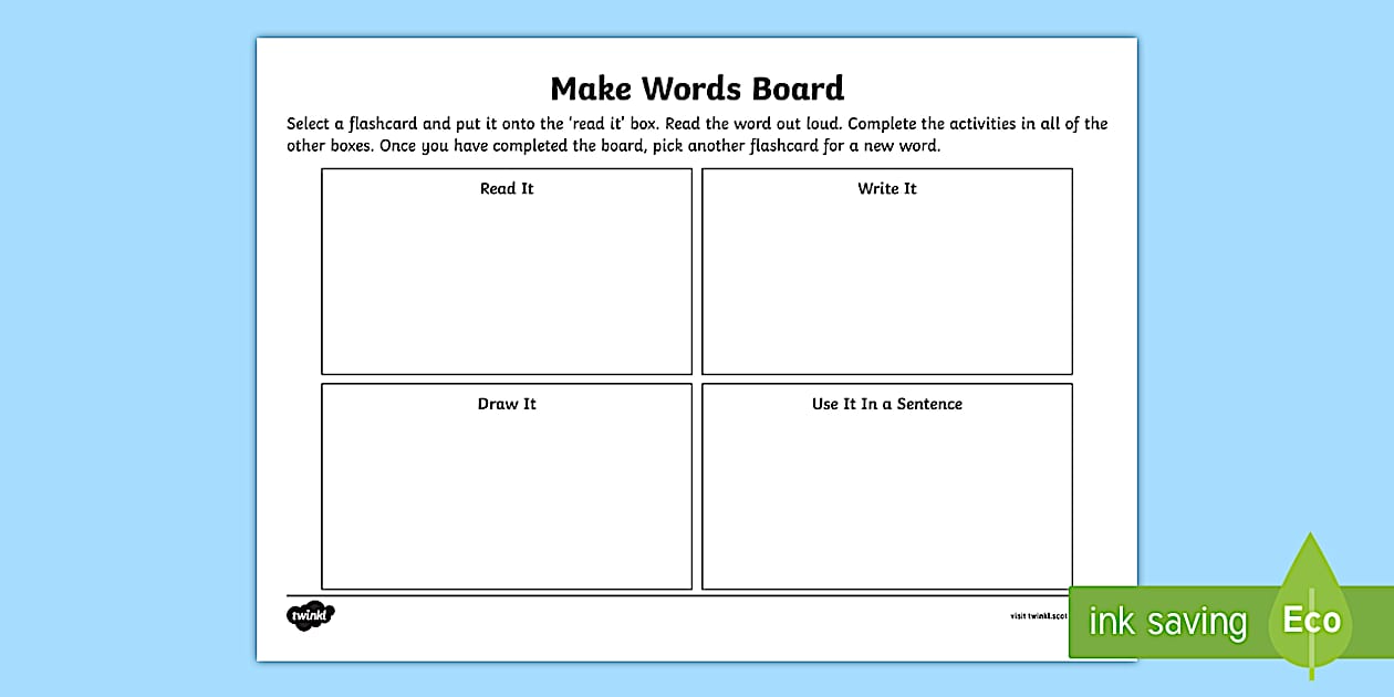Cursive 'ff' Sound Make Words Boards Activity - Twinkl