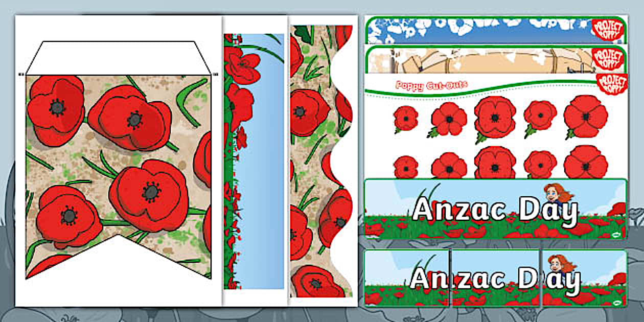 Project Poppy – Display Pack - Anzac Day (teacher made)