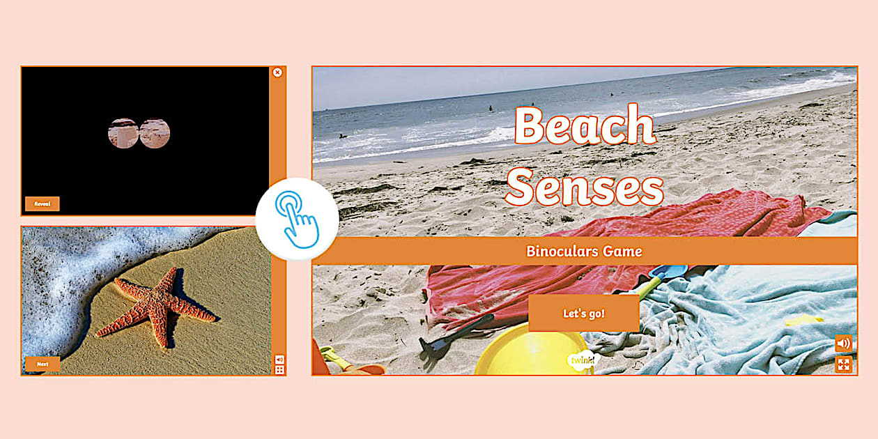 Beach Senses Interactive Binoculars Game (teacher made)