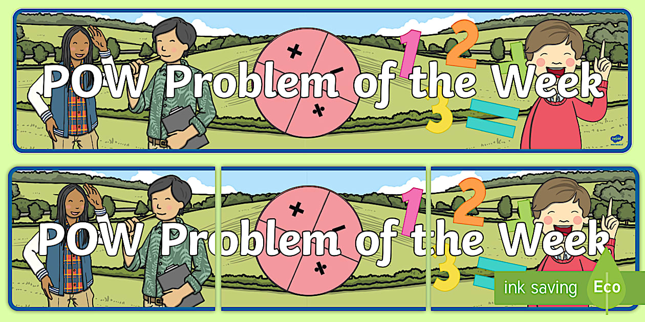 Problem of the Week Banner (teacher made) - Twinkl