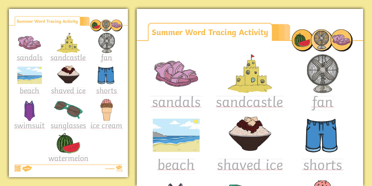 09 Teacher I Am Done ⅼ Summer Word Tracing Activity