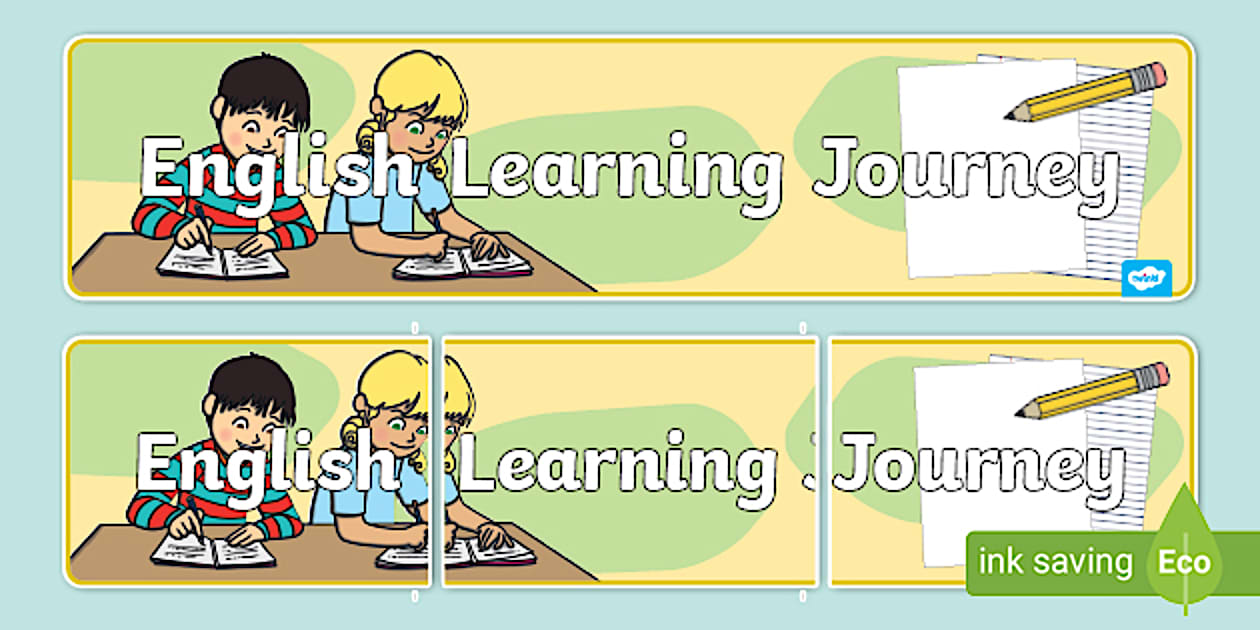 English Learning Journey Display Banner (teacher made)