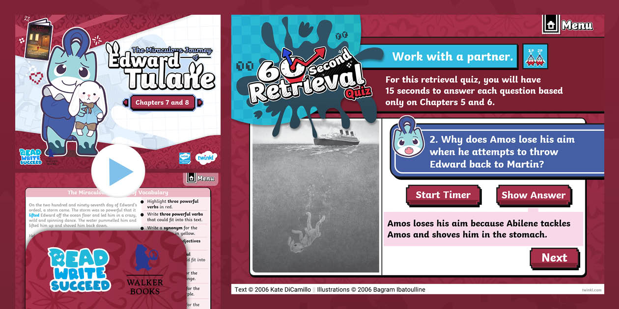 FREE! - The Miraculous Journey of Edward Tulane Whole-Class Guided Reading