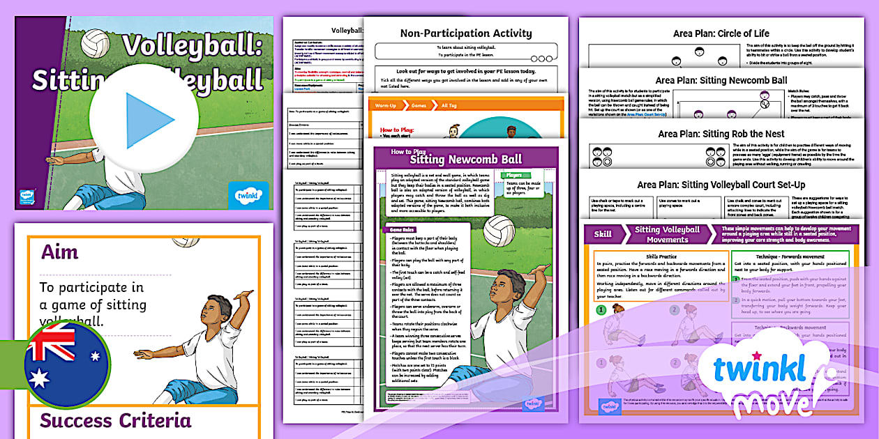 Move PE Year 6 Volleyball Lesson 6: Sitting Volleyball