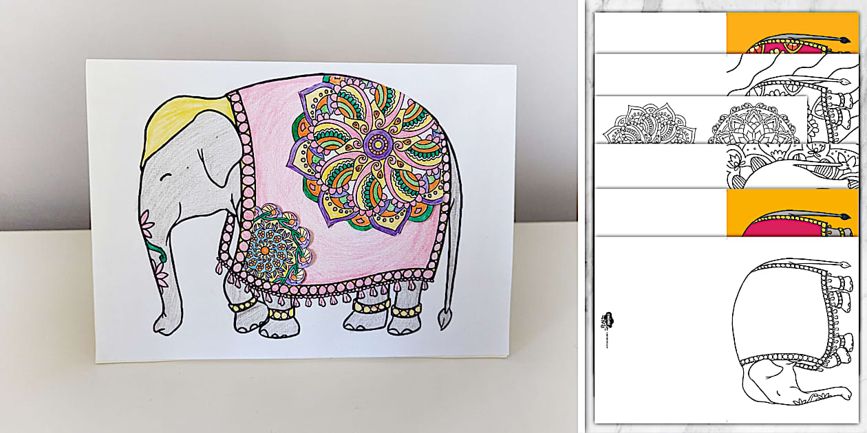 Decorated Indian Elephant Fun Pack | Twinkl Party