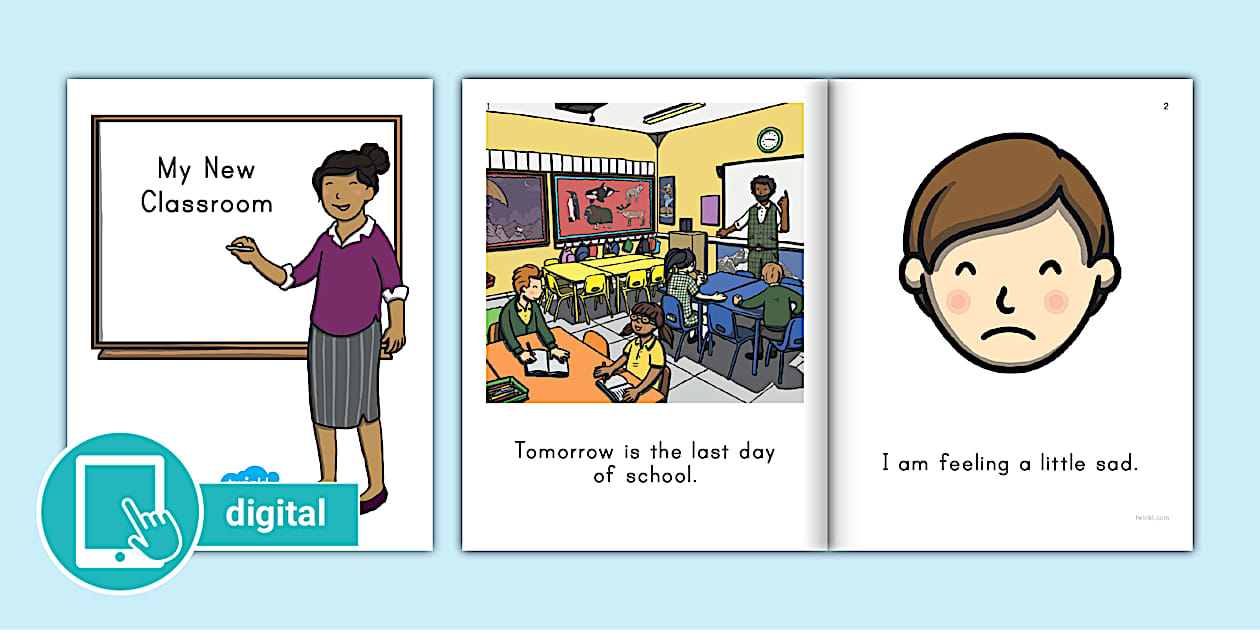 Classroom Transition Emergent Reader eBook (teacher made)