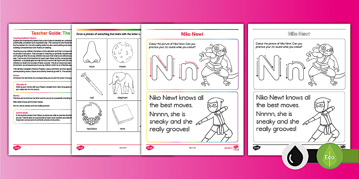 Phonics Letter n - New Teacher-Made | Twinkl Canada Phonics