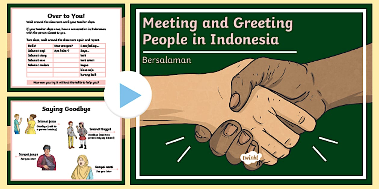 Meeting and Greeting in Indonesian | 'Hello' in Indonesian