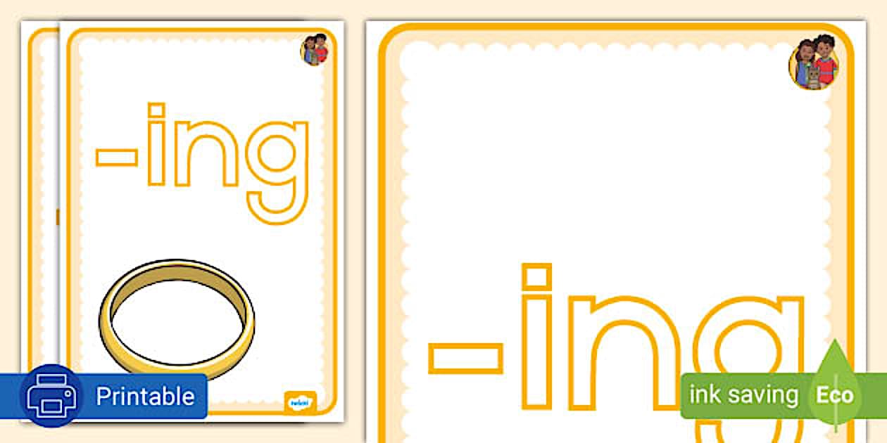 Grade 2 Phonics: -ing Sound Posters
