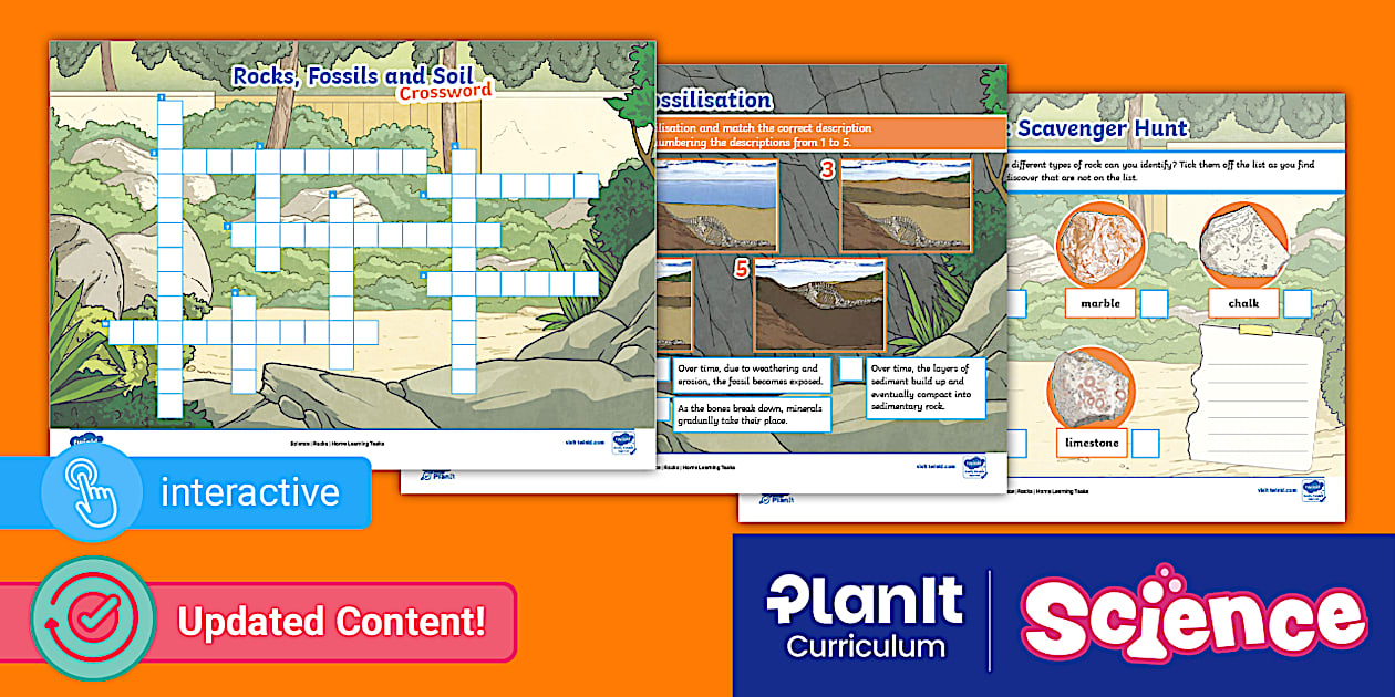 Science: Rocks: Year 3 Home Learning Tasks - Twinkl