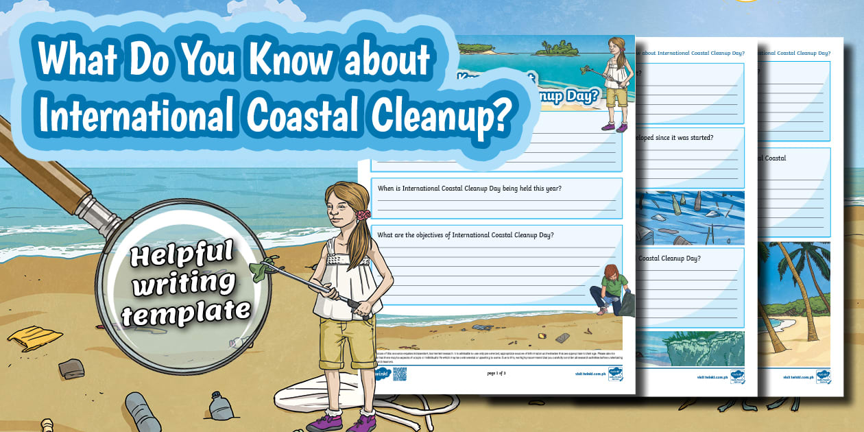 What Do You Know about International Coastal Cleanup? Activity Sheet