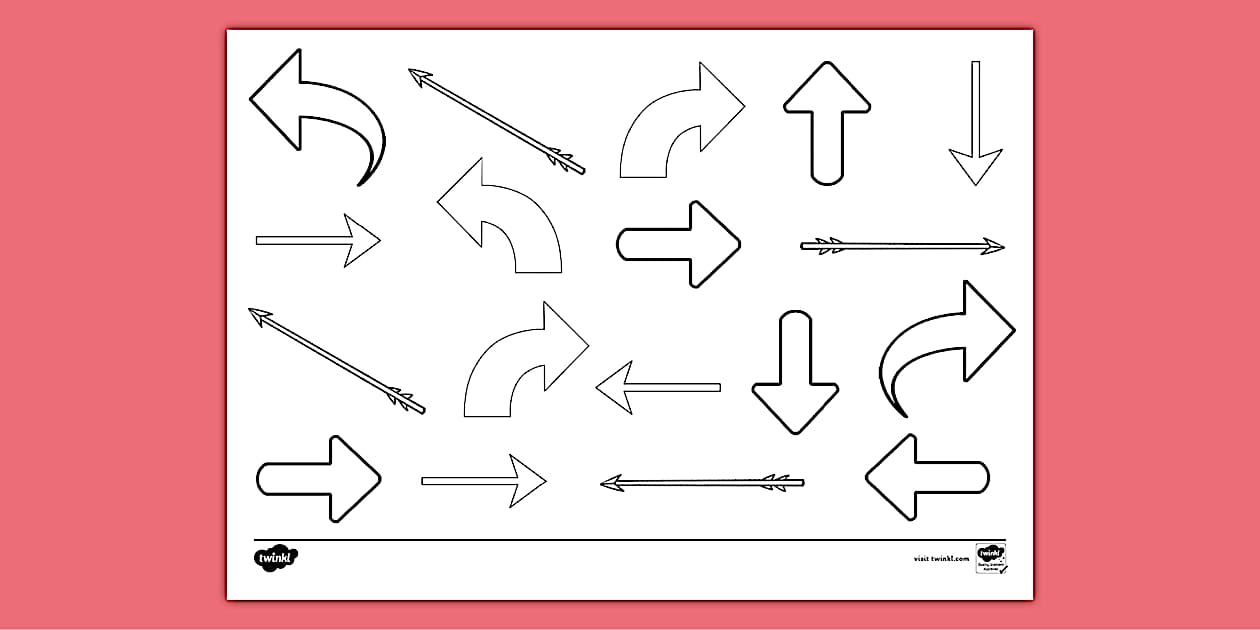 Arrow Doodle Colouring Page (teacher made) - Twinkl