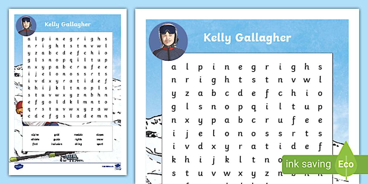Kelly Gallagher Word Search (teacher made) - Twinkl