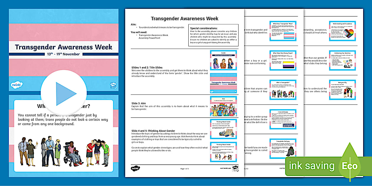 Transgender Awareness PPT & Assembly Pack | KS2 | Twinkl