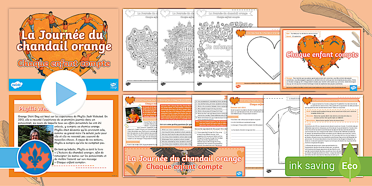 Orange Shirt Day Intermediate Pack French