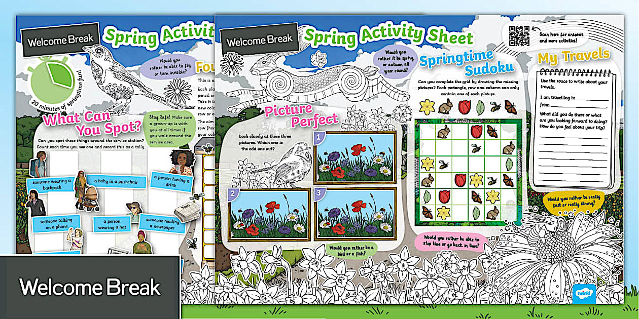 Welcome Break: Spring Activity Mat [7-11]