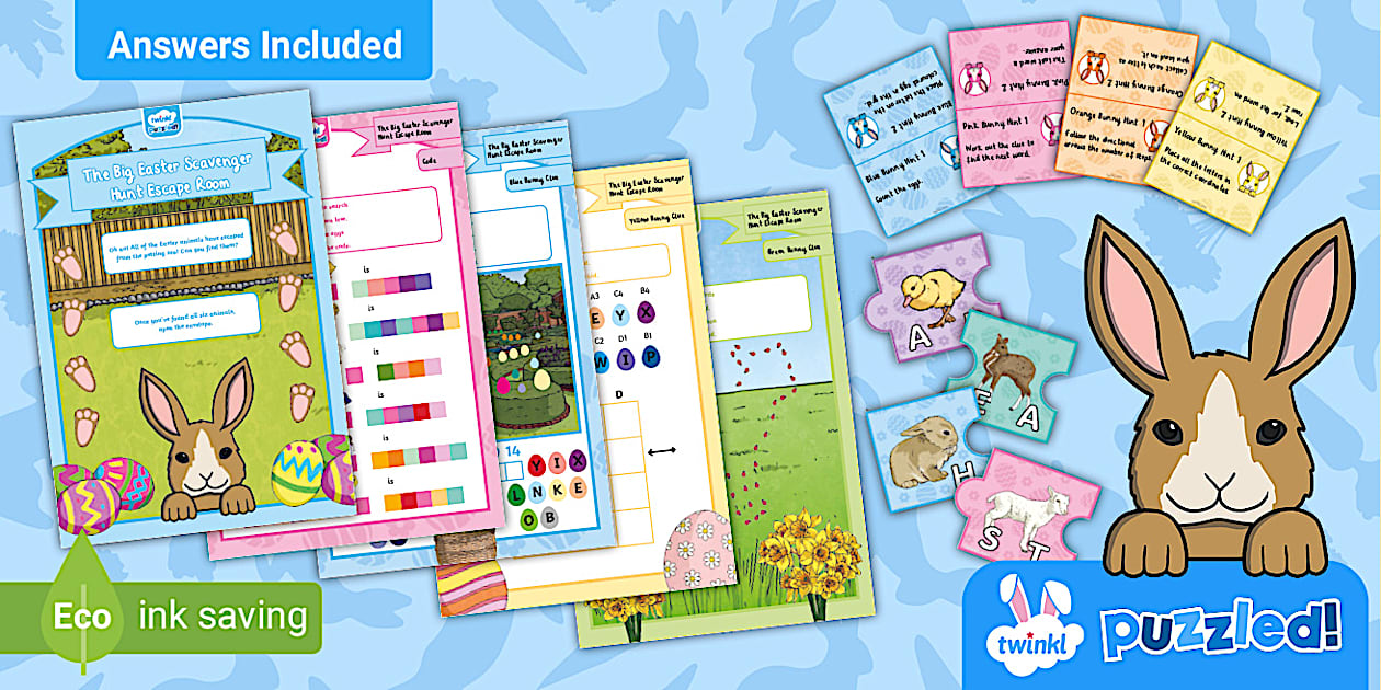 Easter Escape Room Egg Hunt Puzzle | Twinkl Puzzled - Twinkl