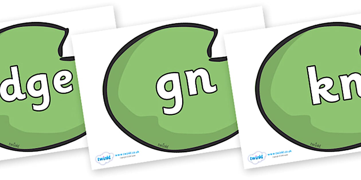 Cursive Silent Letters on Lily Pads (teacher made) - Twinkl