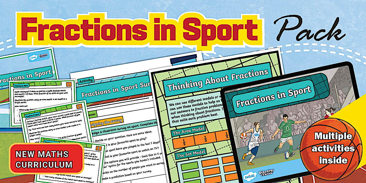 Fractions in Sport Resource Pack