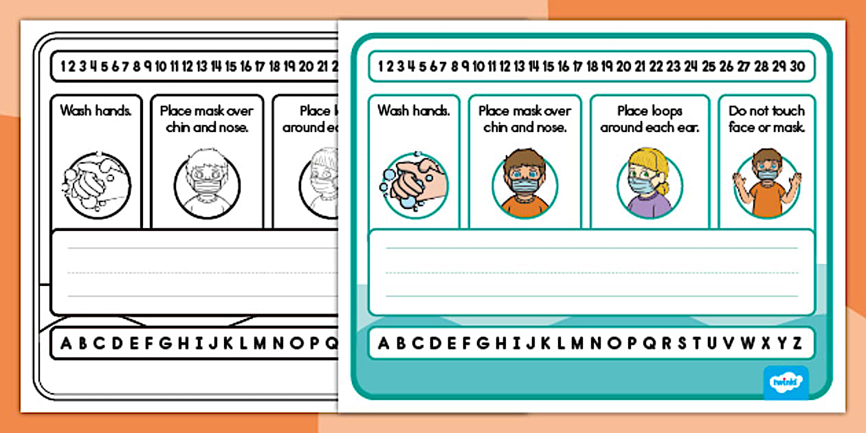 Wearing a Mask Visual Support Desk Mat (teacher made)