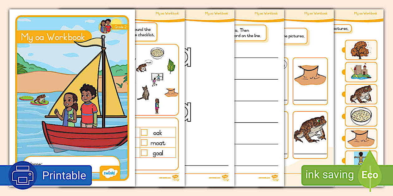 Grade 2 Phonics: oa Workbook