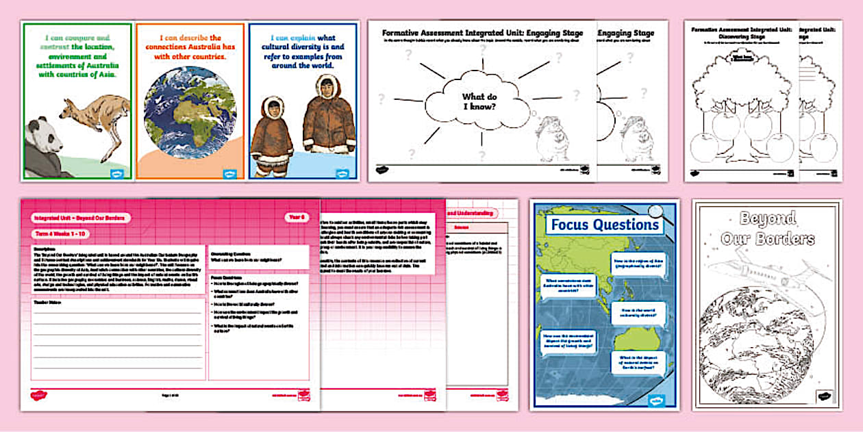 Beyond Our Borders Yr 6 IU Display Pack (Teacher-Made)