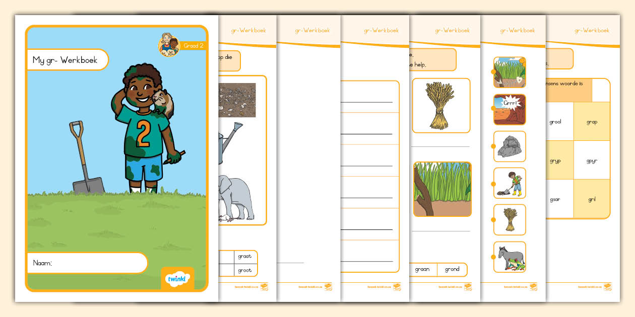 Graad 2 Klanke Werkboek gr- (teacher made) - Twinkl