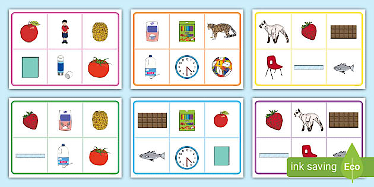 Estimating Mass Bingo Game (teacher made) - Twinkl
