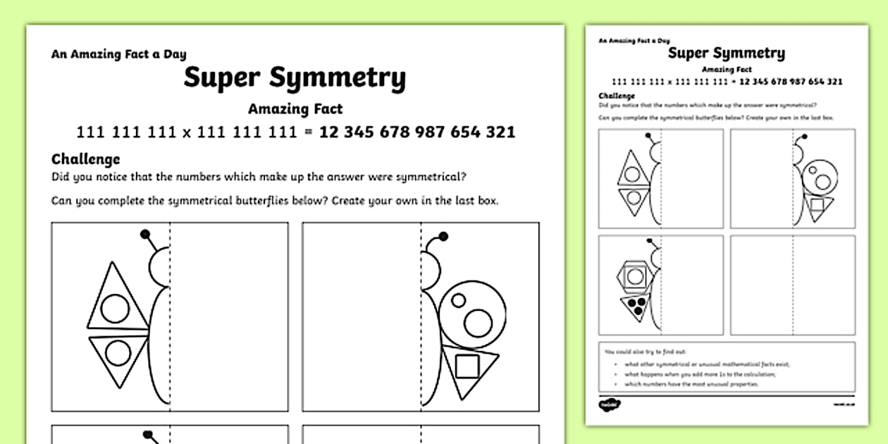Super Symmetry Worksheet / Worksheet Worksheet / Worksheet, worksheet