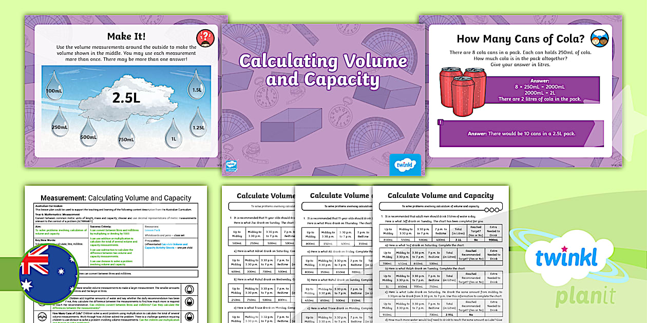 Year 6 Measurement: Solving Measurement Problems Lesson 3