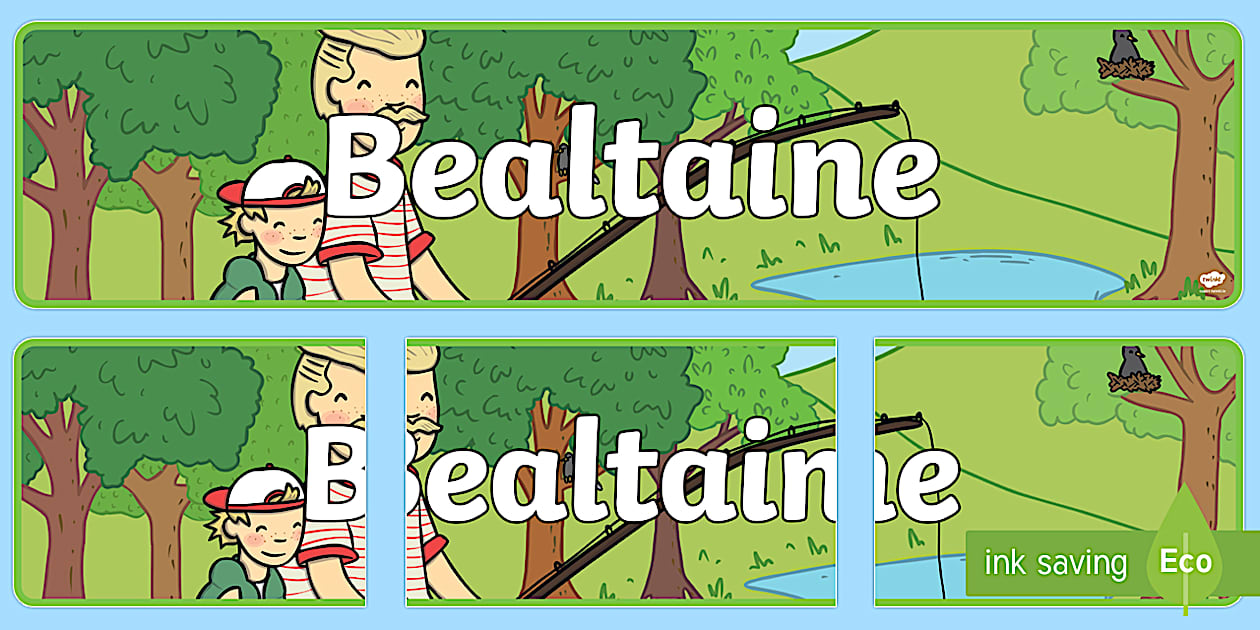 Bealtaine Display Banner Gaeilge (teacher made) - Twinkl