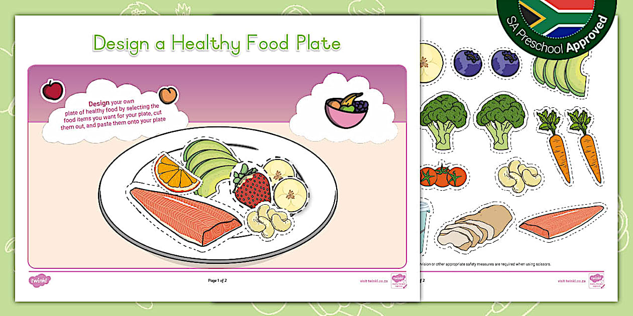 Design a Healthy Plate of Food Activity Sheet (teacher made)