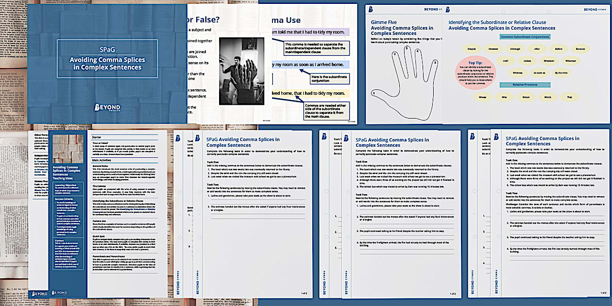 Punctuating a Complex Sentence Resource Pack - Twinkl