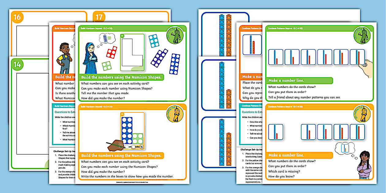 👉 Numbers 14 to 20 Chilli Challenges Pack | Twinkl