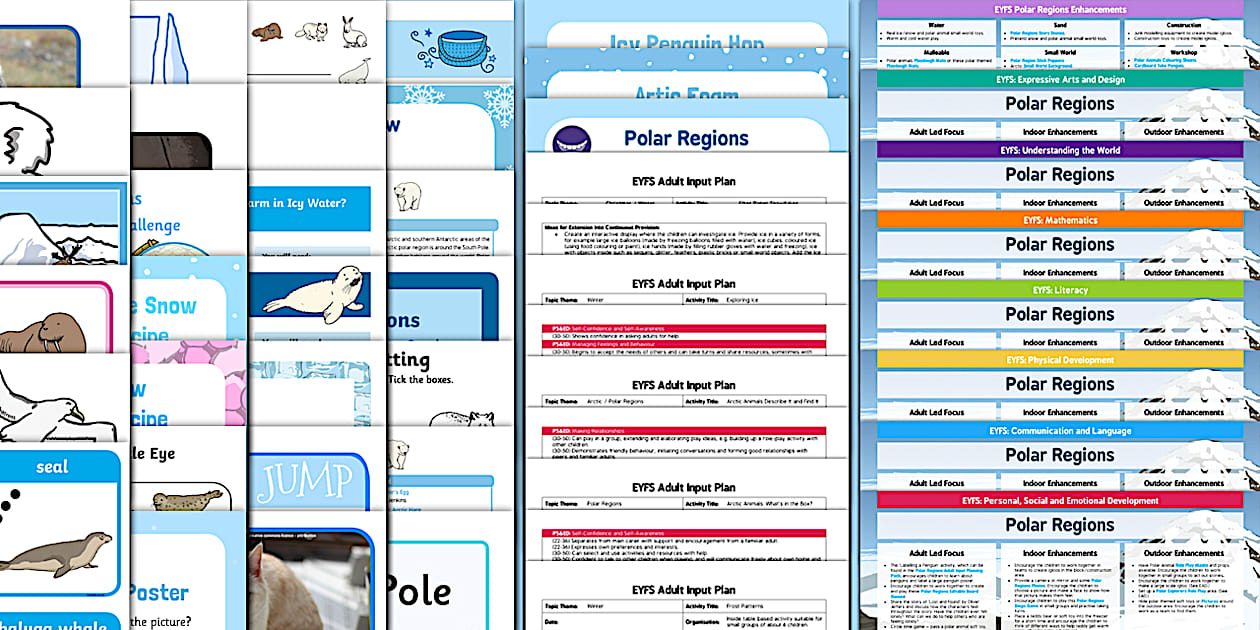 EYFS Polar Regions Bumper Planning and Resource Pack for 2-5 Year Olds