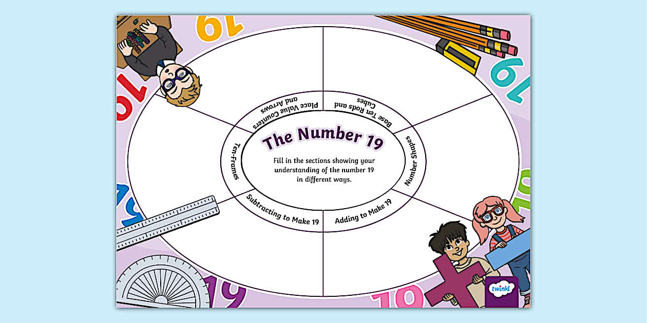 👉 The Number 19 Around the Table - Twinkl Maths - Twinkl