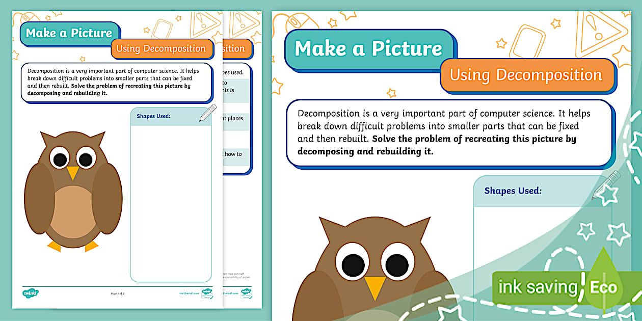 Make a Picture Using Decomposition (Ages 5 - 7) - Twinkl