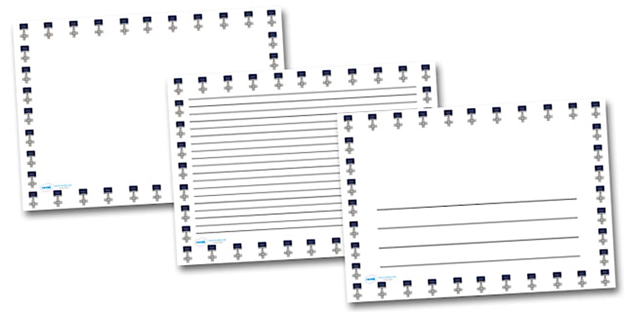 Editable George Cross Medal Landscape Page Borders - Twinkl