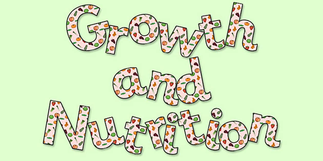 'Growth and Nutrition' Display Lettering (Teacher-Made)